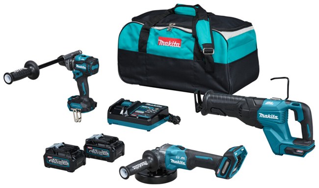 Makita accu combiset - boren/schroeven/zagen/slijpen - DK0159G301 - 40V ...